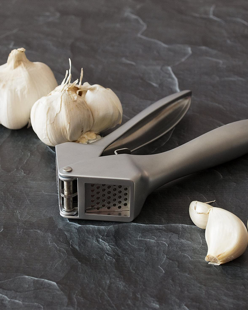 Garlic Press | Heavy Duty Stainless Steel Professional Grade No Peel L ...